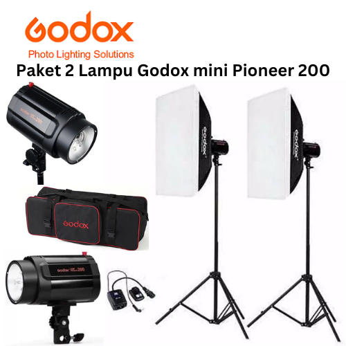 Jual Godox Mini Pioneer 200 Paket Lampu Studio LED | Shopee Indonesia