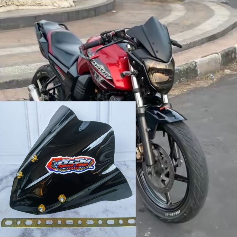 Jual VISOR CUSTOM YAMAHA BYSON KARBU MODEL TERBARU DILENGKAPI BREKT DAN ...