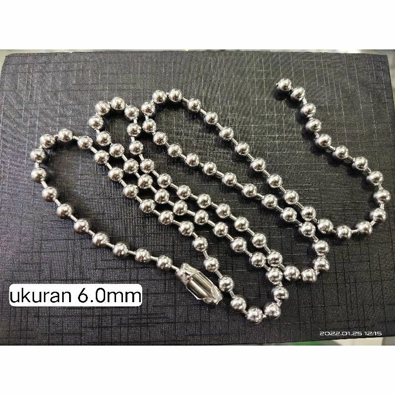 Jual Kalung Biji lada Baja putih anti karat ada 6 ukuran diameter biji ...