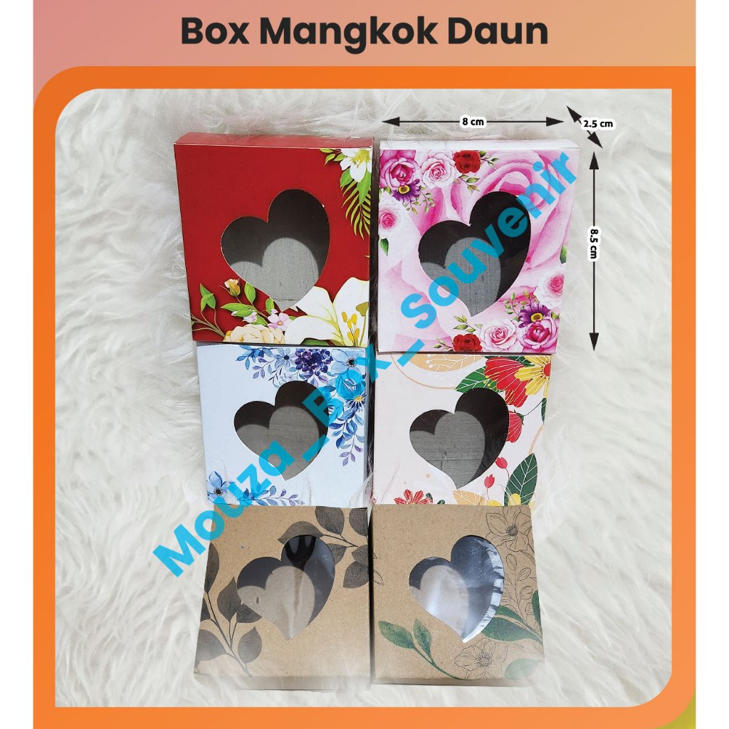 Jual ( 50PCS ) BOX MOTIF UNTUK KEMASAN MANGKOK DAUN | Shopee Indonesia
