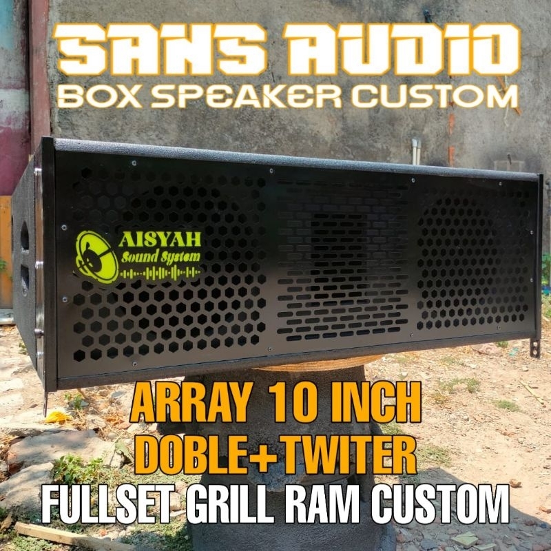 Jual Box speaker array 10 inch doble plus twiter finishing | Shopee ...