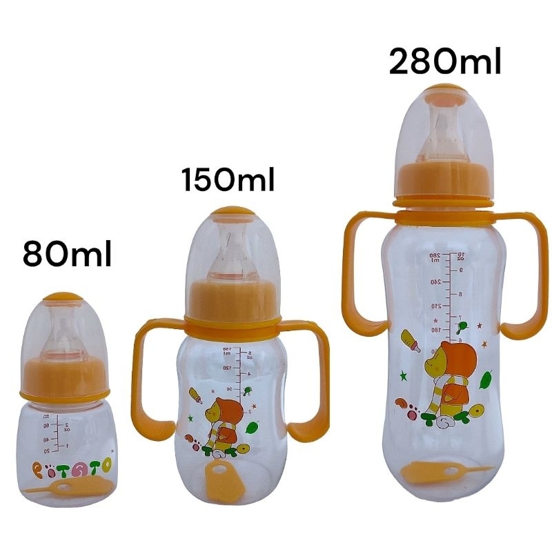 Jual Botol Susu Anak 280ml 150ml 80ml DUA GAGANG DOUBLE HANDLE 280 ml 150 ml 80 ml | Shopee ...