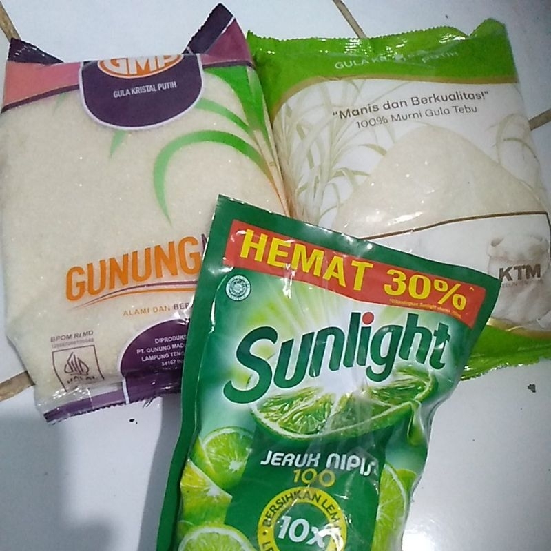 Jual Sunlight 650 ml dan Gula 1 liter | Shopee Indonesia