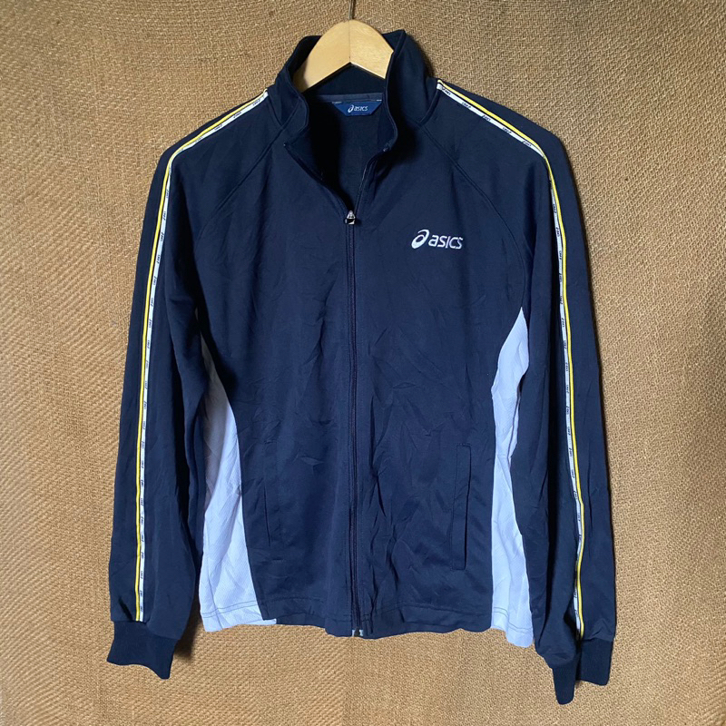 Jual Asics Dark Navy Tracktop Jacket Man | Shopee Indonesia