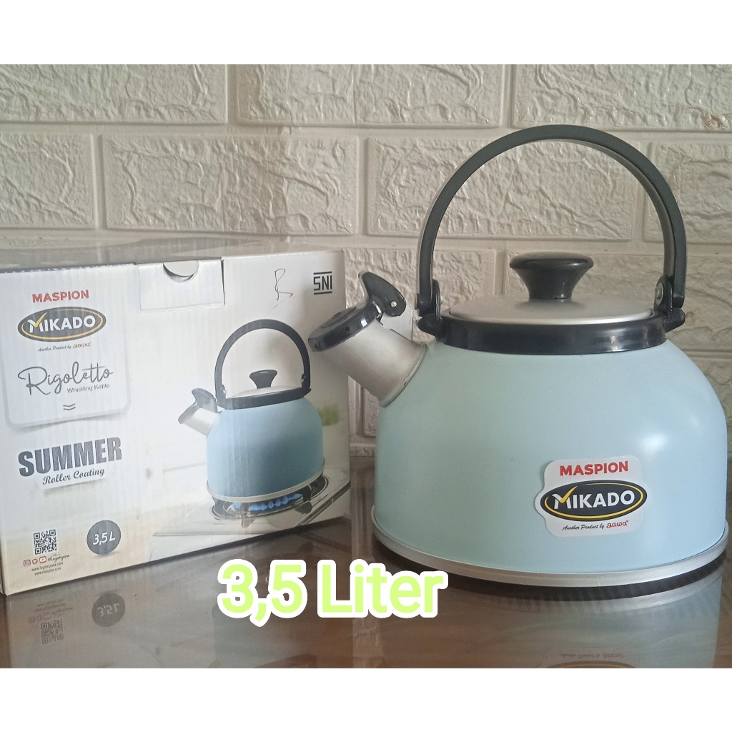Jual Teko Siul Maspion Rigoleto Ukuran 3,5 Liter Teko Bunyi Maspion ...