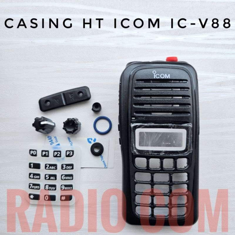 Jual CASING HT ICOM V88 FULL SET KEYPAD HT ICOM IC-V88 CASE HT ICOM V88 ...