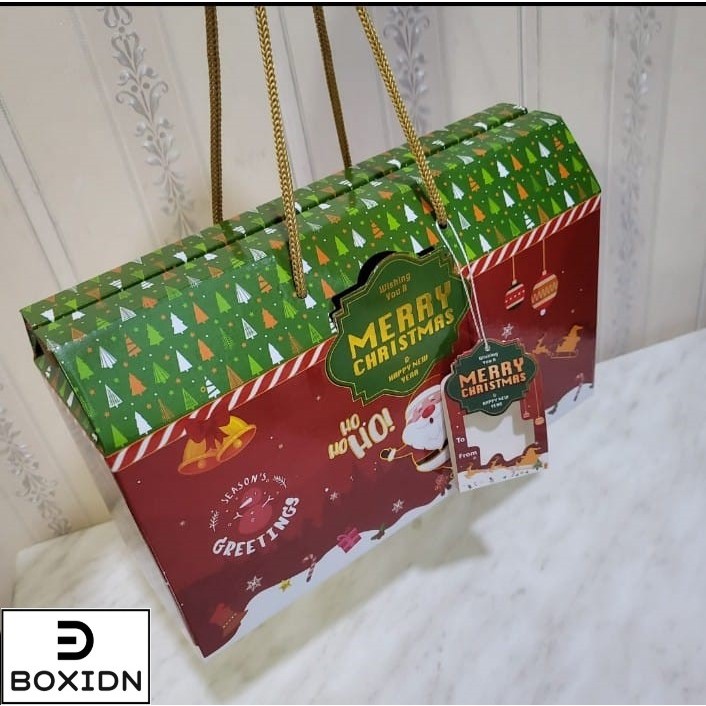 Jual Premium Box Natal 3 jar 600ml Box Natal 3 jar 750ml Box Cookies ...