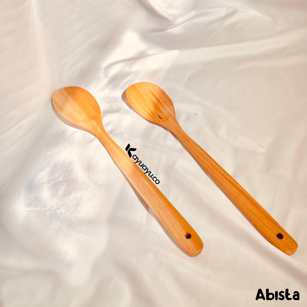 Jual SPATULA KAYU MAHONI / SUTIL KAYU / SEPATULA SET / SENDOK PANJANG ...