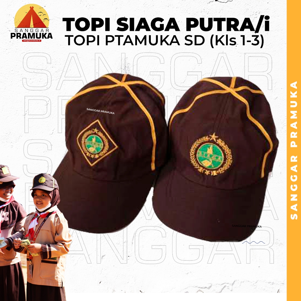 Jual Topi Pramuka SIaga / Topi Siaga / Topi Pramuka Sd | Shopee Indonesia