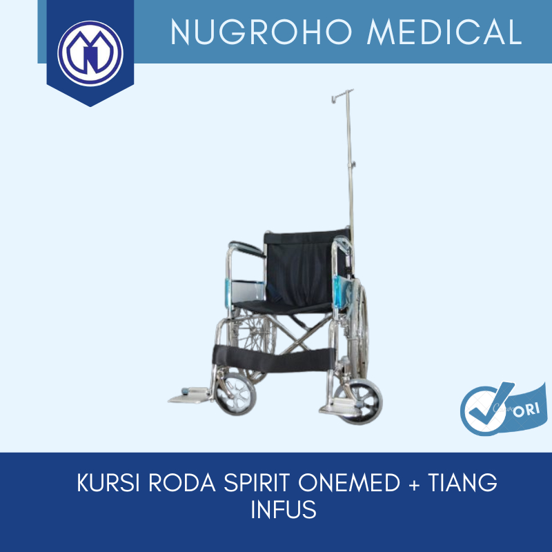 Jual KURSI RODA SPIRIT ONEMED + TIANG INFUS | Shopee Indonesia