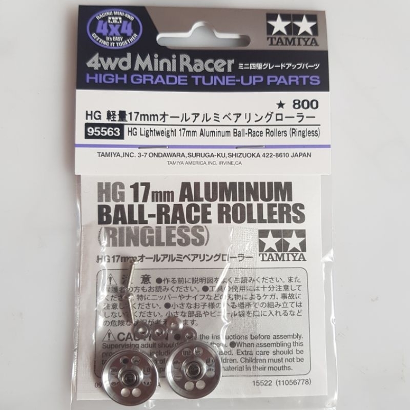 Jual tamiya 95563 hg lightweight 17mm aluminum ball -race rollers ...
