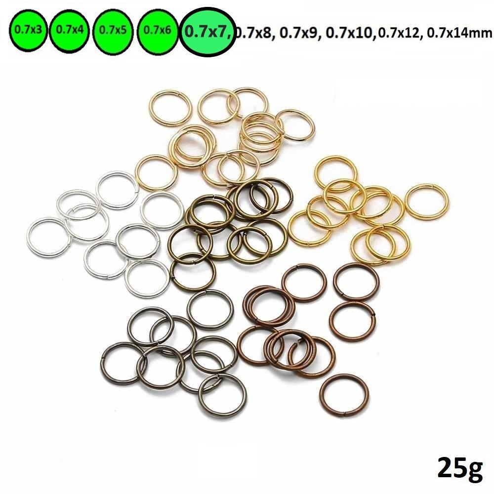 Jual Ring Bulat Besi/Ring Pengait/Jump Ring Uk 3mm - 7mm Harga/25gr ...