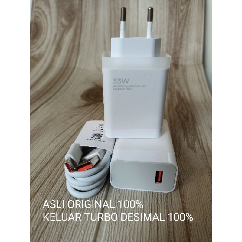 Jual CHARGER XIAOMI TURBO 33W REDMI NOTE 10S ORIGINAL 100%DESIMAL FAST ...