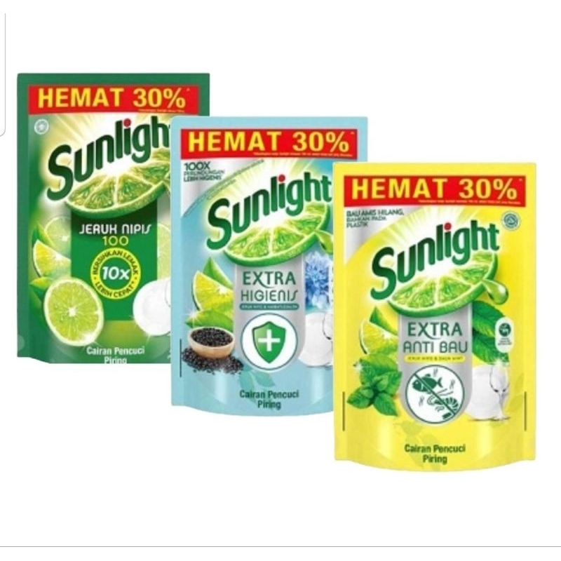 Jual Sunlight Sabun Pencuci Piring Lime Refill 650ml | Shopee Indonesia