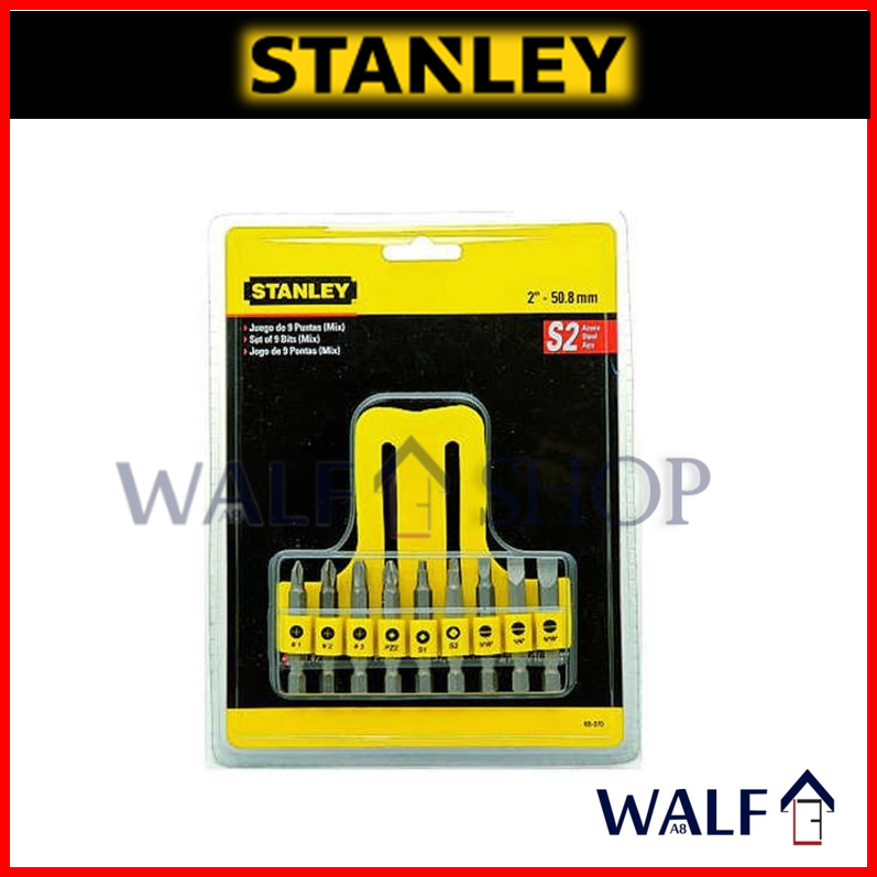 Jual Mata Obeng Set Stanley Screwdriver Bit Set 68-070-23 9 pcs / Mata ...