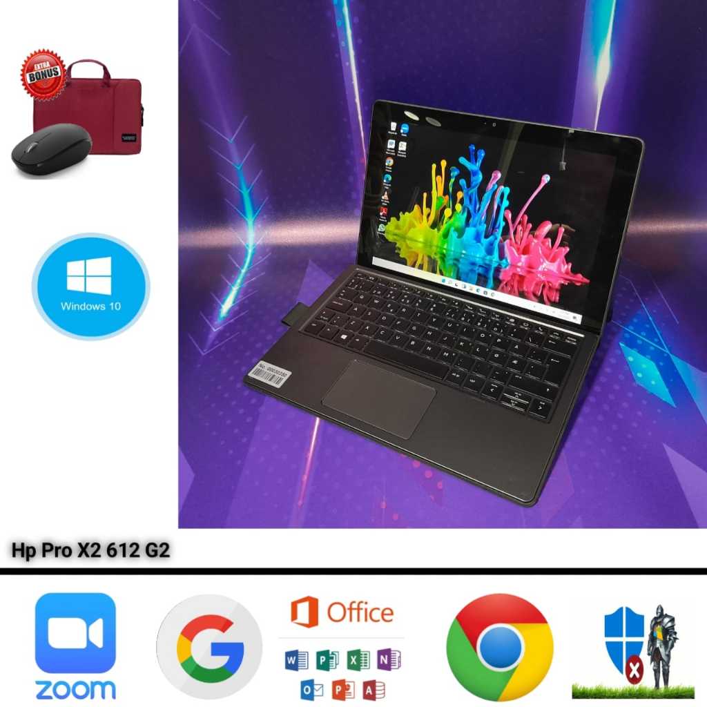 Jual Laptop Hp Pro x2 612 G2 Intel Core m3 Ram 4 SSD 128 Touchscreen 2in1 Windows 10 Siap Pakai ...