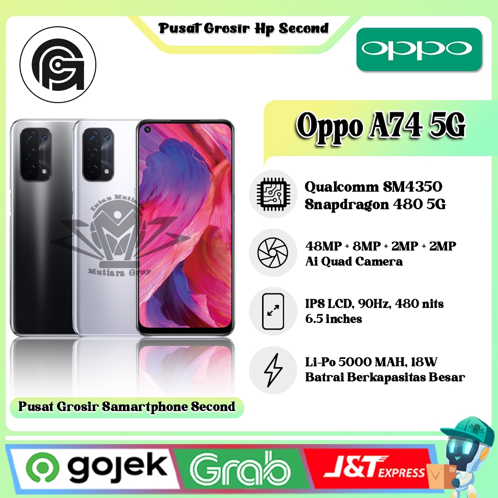Jual Oppo A74 5G Ram 6GB Rom 128GB (SECOND) | Shopee Indonesia