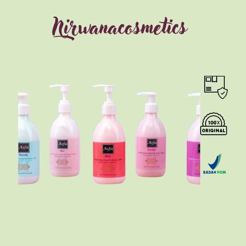 Jual ☆ NIRWANACOSMETICS ☆ Asfa Brightening Hand Body Lotion 300 ML ...