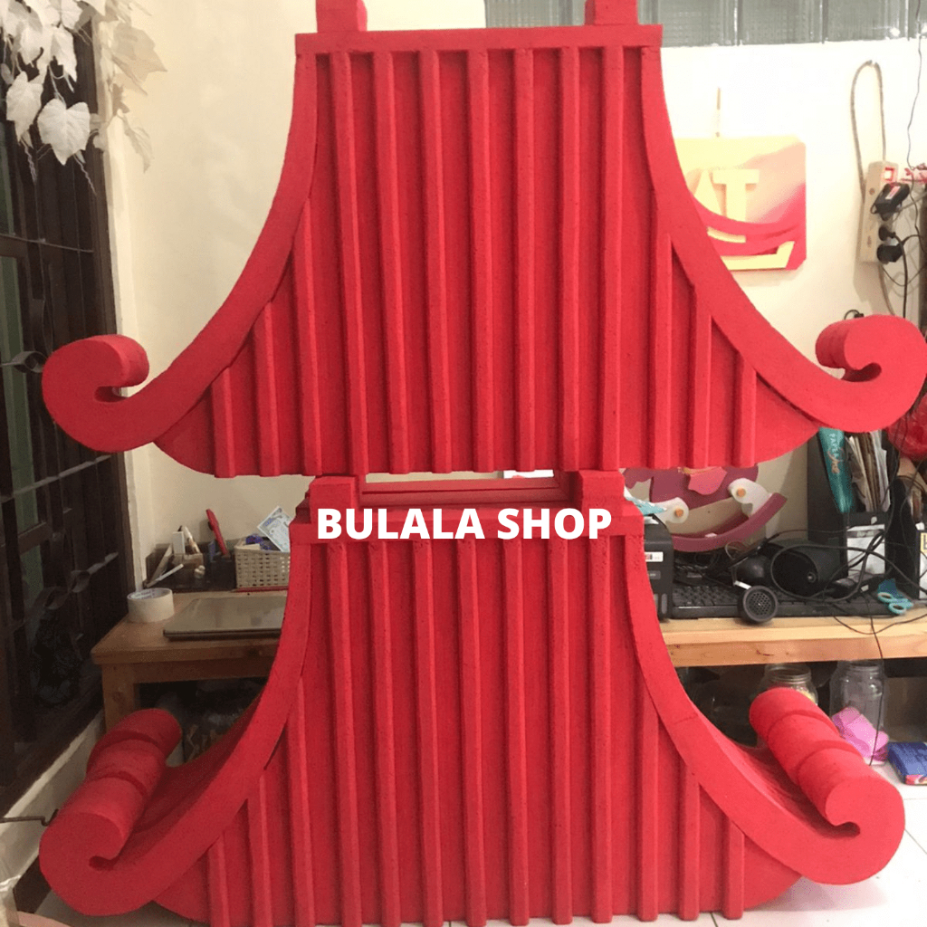 Jual Genteng perlengkapan backdrop wedding atau Sangjit 3D bisa custom ...