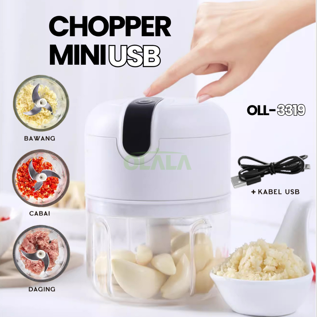 Jual ( FS ) USB Mini Chopper/Portable Blender Mini Food Processor OLL ...