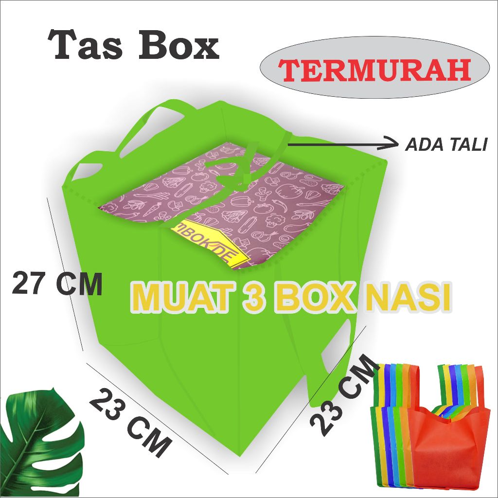 Jual TAS BOX,TAS HAJATAN,TAS KOTAK NASI,TAS SPUNBOND | Shopee Indonesia