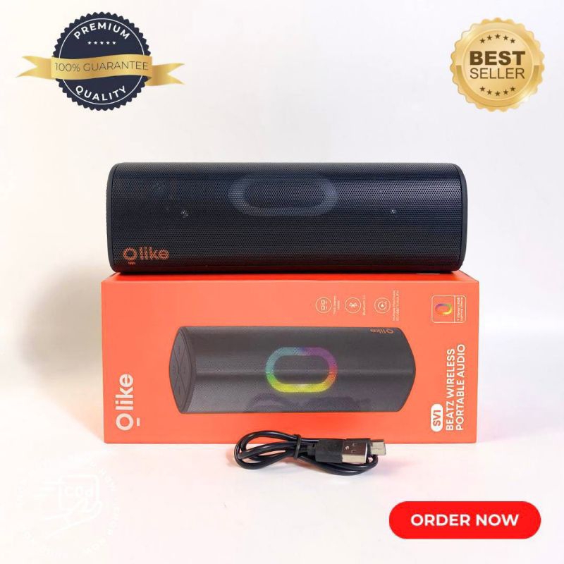 Jual OLIKE SPEAKER SV1 BEATZ RGB BLUETOOTH WIRELESS PORTABLE STEREO TWS ...