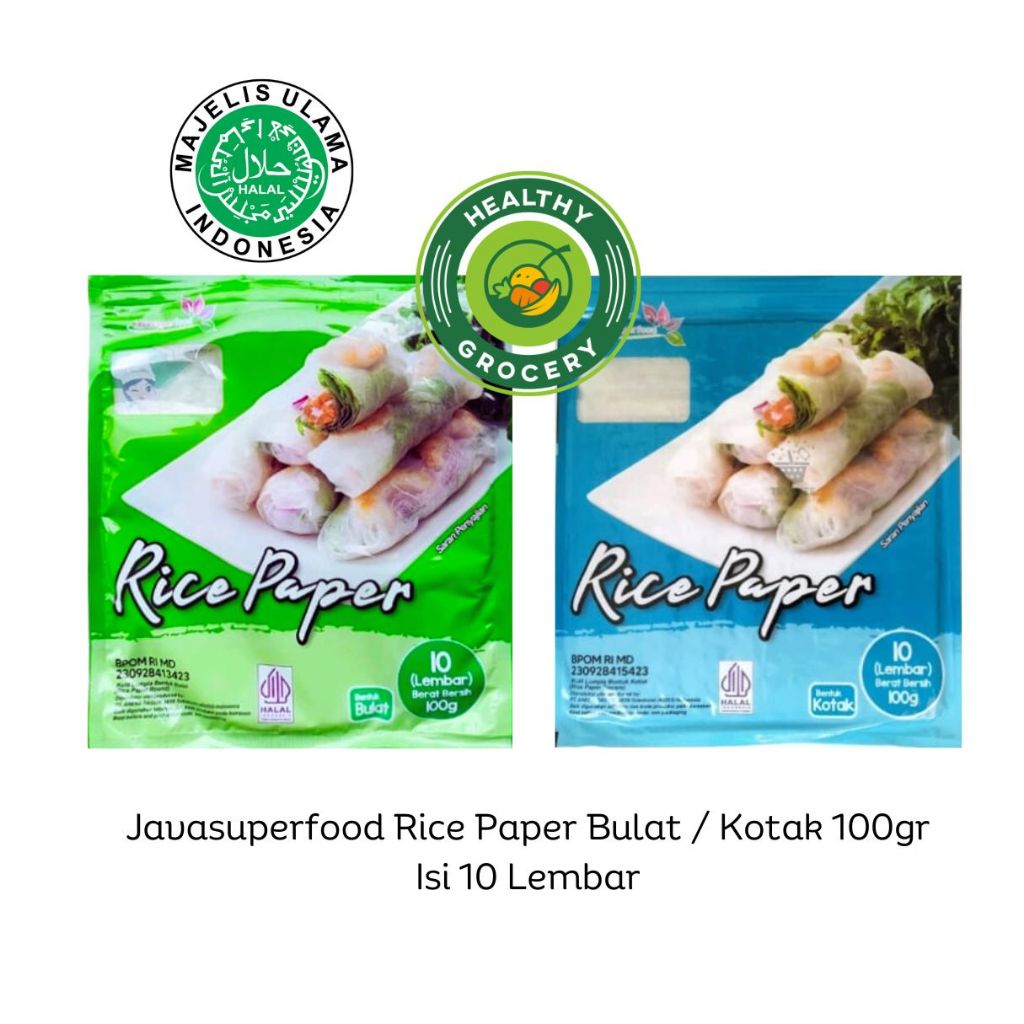 Jual Rice Paper / Banh Trang Paper rice Bulat 100gr Isi 10 Lembar High ...