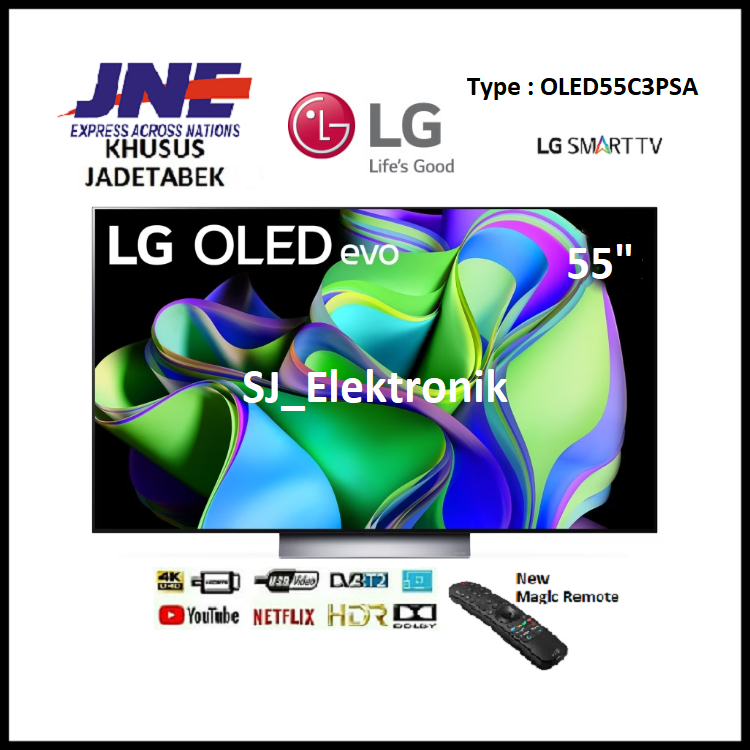 Jual LG OLED evo C3 55 Inch OLED55C3PSA / OLED55C3 UHD 4K Smart TV - 55 ...