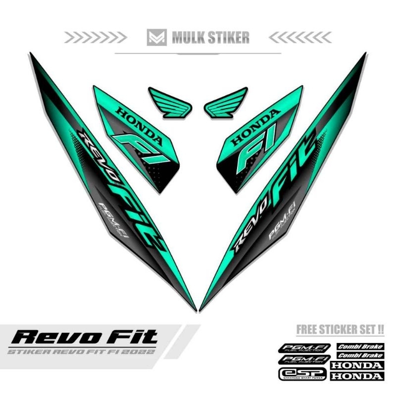 Jual STRIPING REVO FIT MOTIF 1/FI/STIKER ROVO FIT/SETIKER MOTOR VARIASI ...