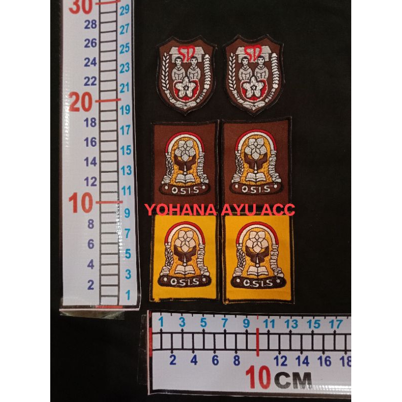Jual LOGO BORDIR SD.SMP DAN SMA / BAT SD / LOGO OSIS SD / BAT BADGE ...