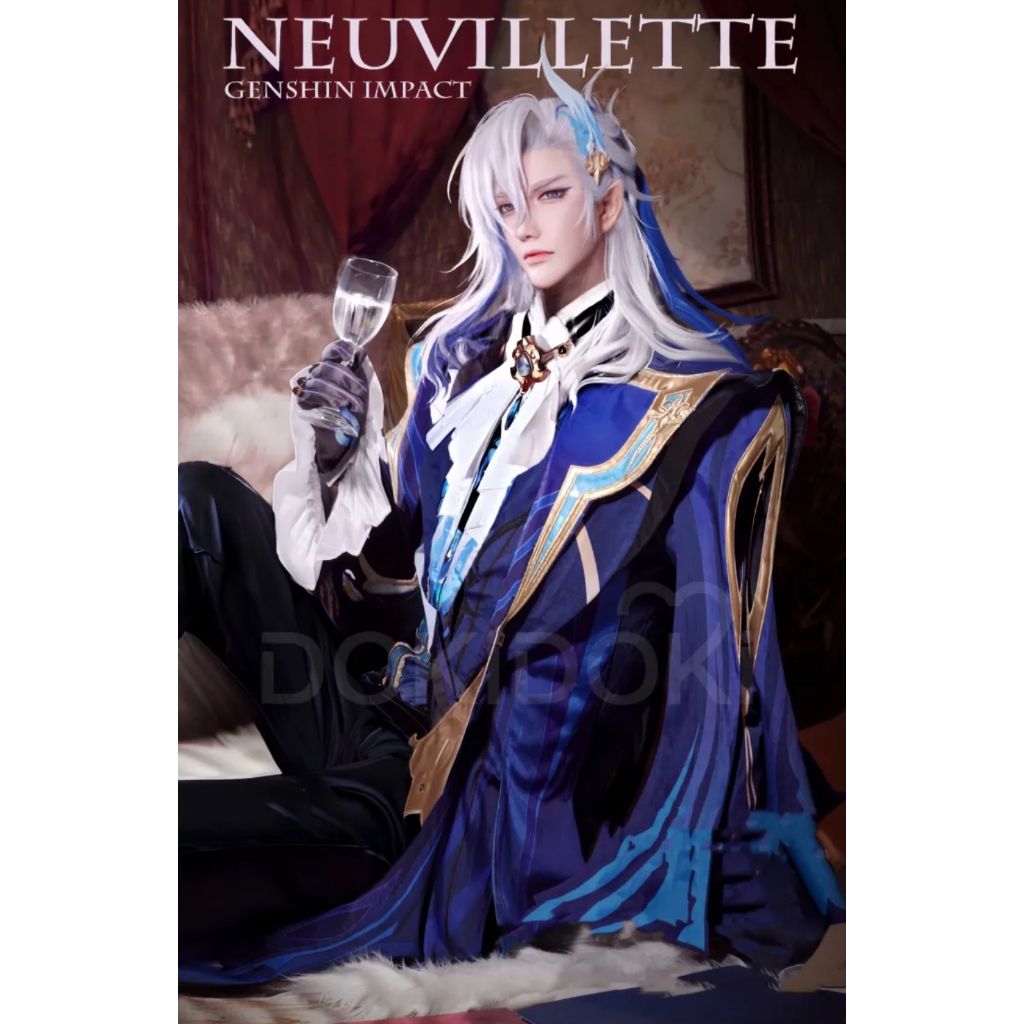 Jual Neuvillette Cosplay Game Genshin Impact Fontaine Neuvillette Men ...