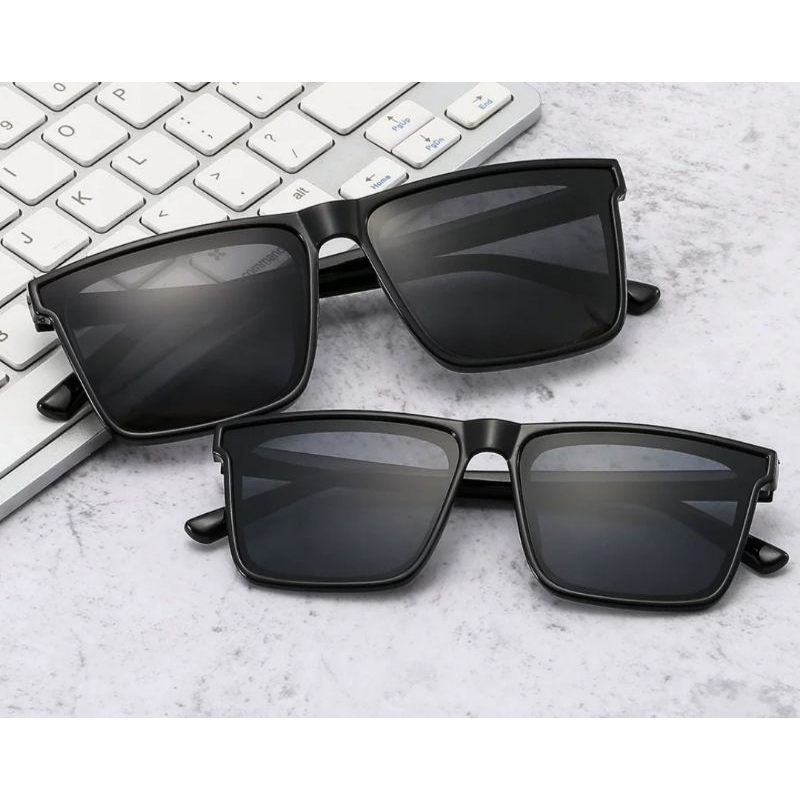 Jual Kacamata minus plus progresif hitam kotak polarized anti UV ...