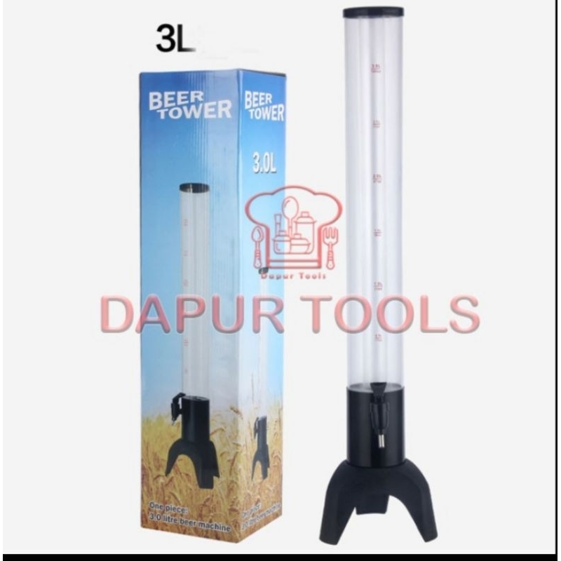 Jual Beer Tower 3Liter KAKI BESI Tower Drink Minuman Tower Minuman Kafe ...