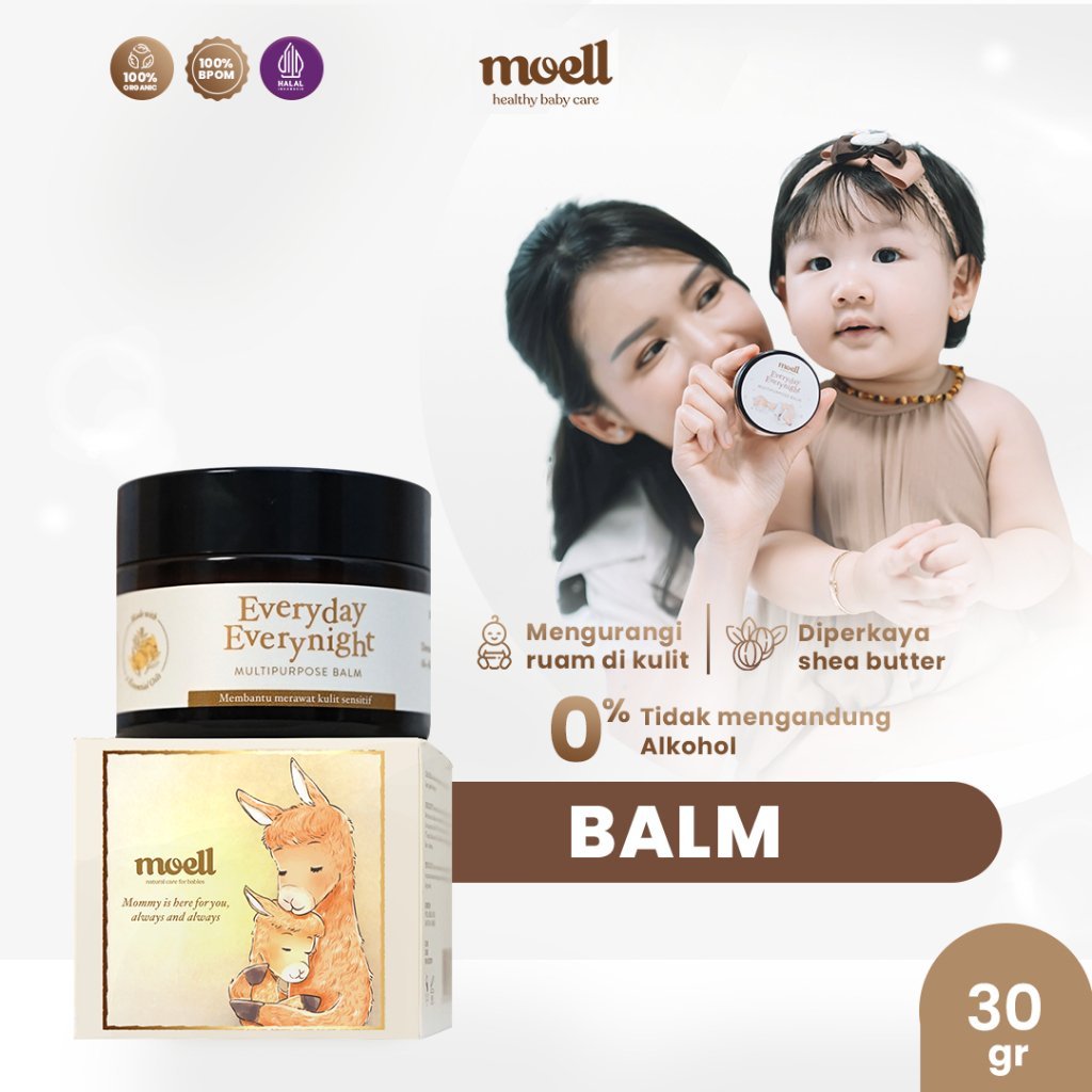 Jual Moell Multipurpose Balm 30Gr | Melembabkan Dan Merawat Kulit Bayi ...