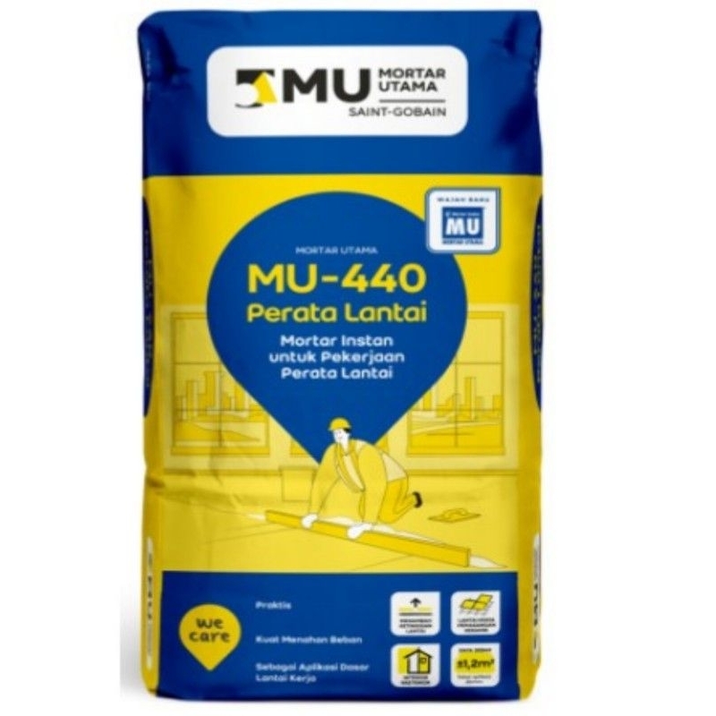 Jual MU 440 Semen Instan Perata Lantai 40kg | Shopee Indonesia