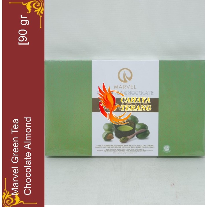 Jual Marvel Green Tea Chocolate Almond 90 gr Cokelat Compound Teh Hijau ...