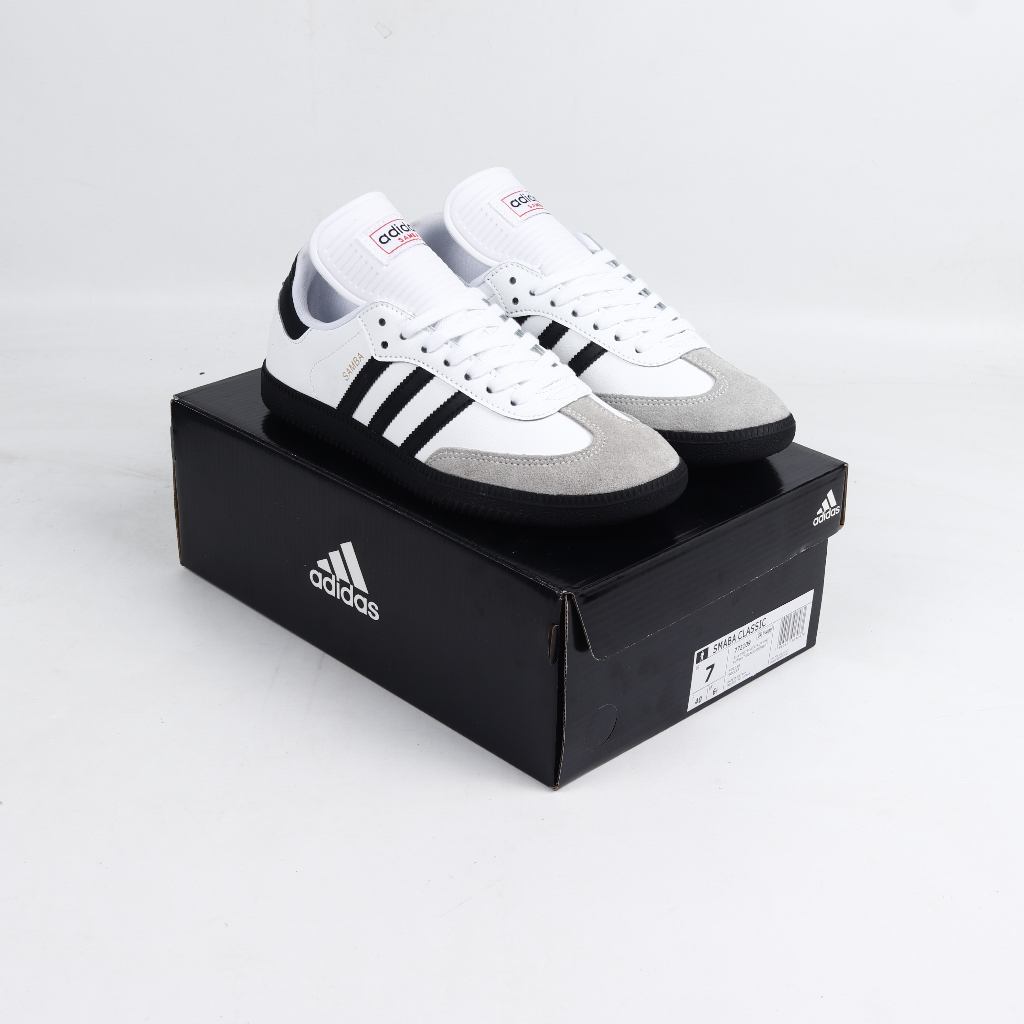 Jual Sepatu Sneakers Adidas Samba Classics White Black | Shopee Indonesia