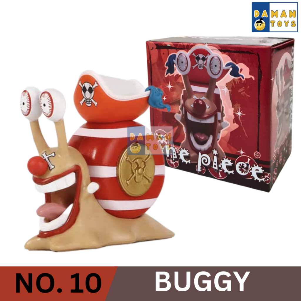 Jual One Piece Action Figure Denden Den Den Mushi Luffy Zoro Nami Snail ...