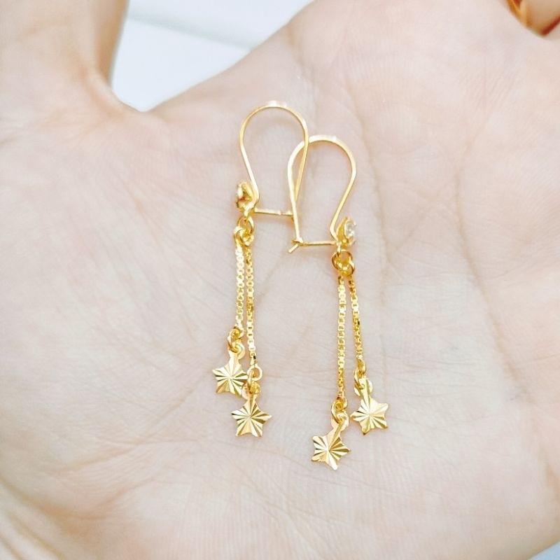 Jual ANTING JURAI PANJANG PERAK ASLI 925 LAPIS EMAS | Shopee Indonesia