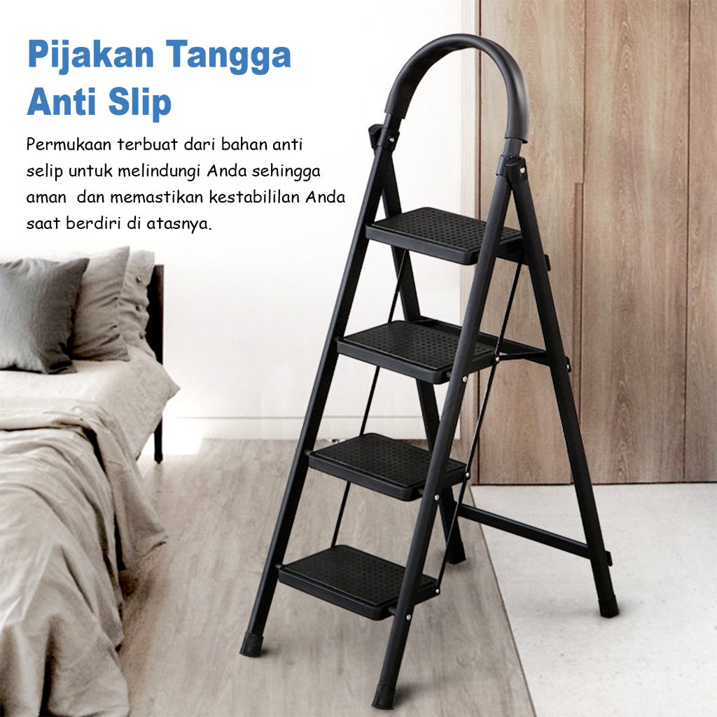 Jual Tangga Besi Lipat Tangga 4 Susun Tangga Lipat Toko Rumah Serbaguna ...