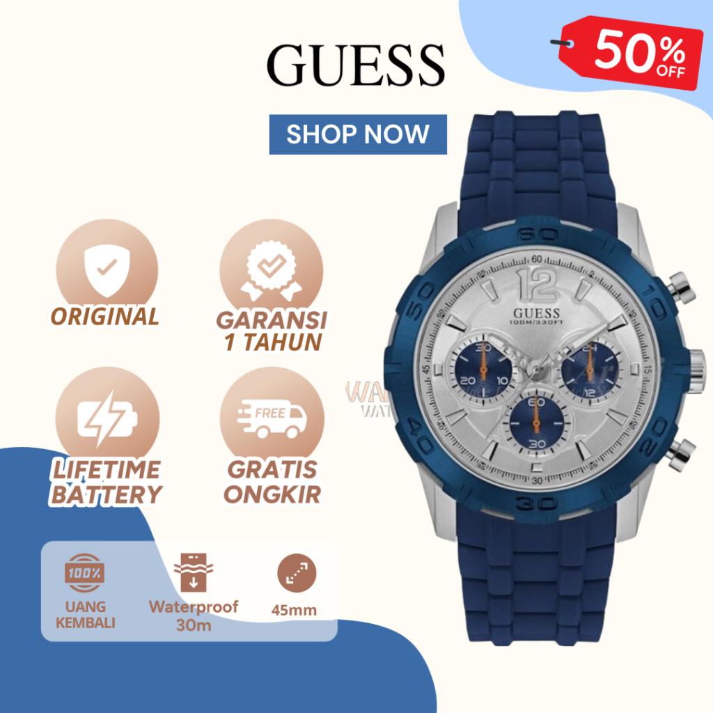 Jual [ORIGINAL]-[COD] Jam Tangan Analog Pria Guess W0864G6 Watch Gc ...
