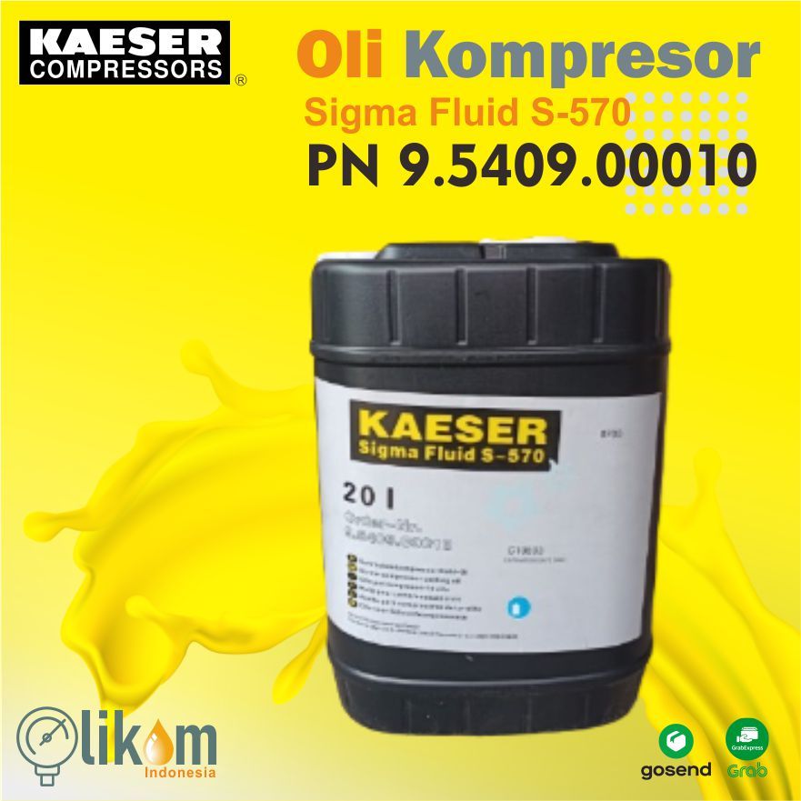 Jual Oli Kompresor Oil Compressor Sigma Lubricant Kaeser S-570 PN ...