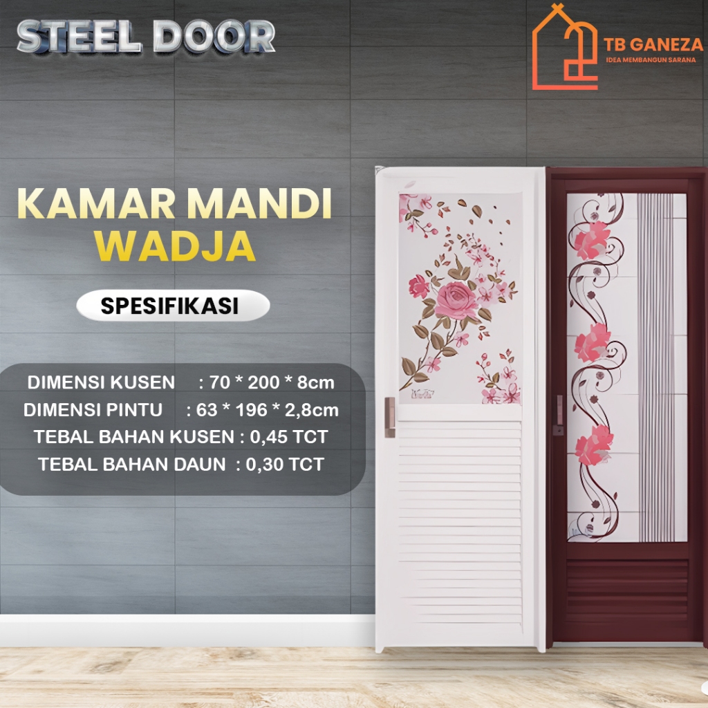 Jual TB GANEZA - (Wadja Series) Full Set Pintu Kamar Mandi Aluminium ...