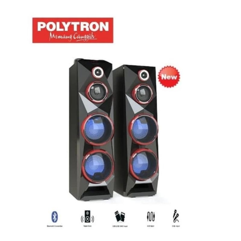 Jual POLYTRON PAS-8CF28 SPEAKER ACTIVE BLUETOOTH KARAOKE | Shopee Indonesia