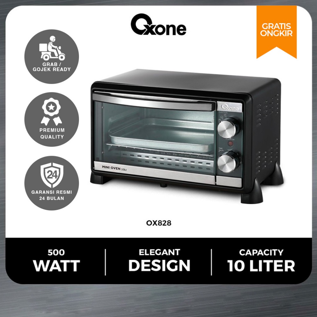 Jual Oxone OX828 Mini Oven Toaster 2 in 1 Kapasitas 10L | Shopee Indonesia