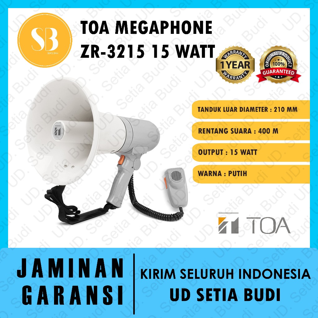 Jual TOA Megaphone ZR-3215 15 Watt | Shopee Indonesia