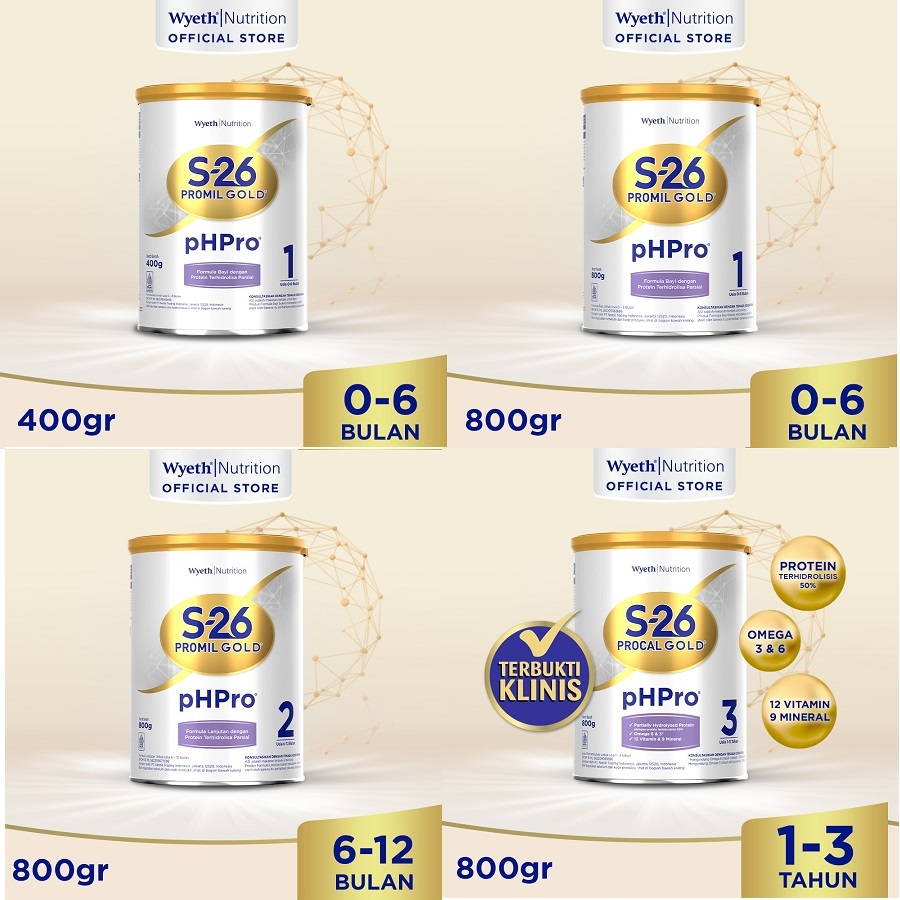 Jual S-26 Promil Gold PHPro/Procal Gold PH-Pro/Susu Hidrolisa Partial ...