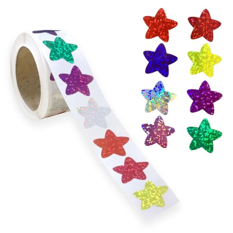 Jual 100 Pcs / 480 Pcs - Stiker Motif Bintang Star Stiker Reward Stiker ...