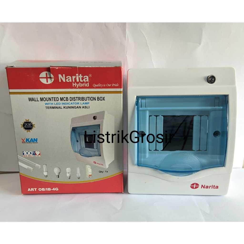 Jual Box MCB 4 Group Grup IB / OB Inbow / Outbow Tanam / Tempel Narita ...