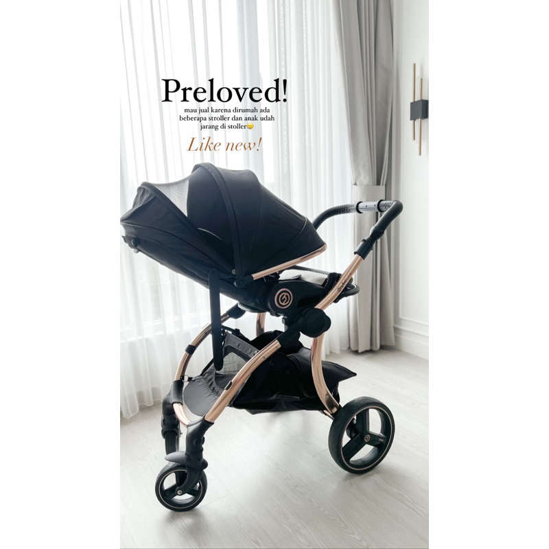 Jual preloved HYBRID CURVE DIAMOND BLACK GOLD STROLLER (NEGGO YUK ...